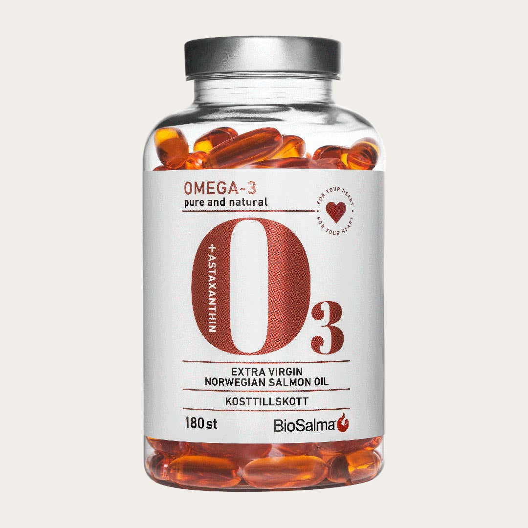 Köp BioSalma Omega-3 Salmonoil 1000 mg 180 Kapslar | Snabb leverans ...